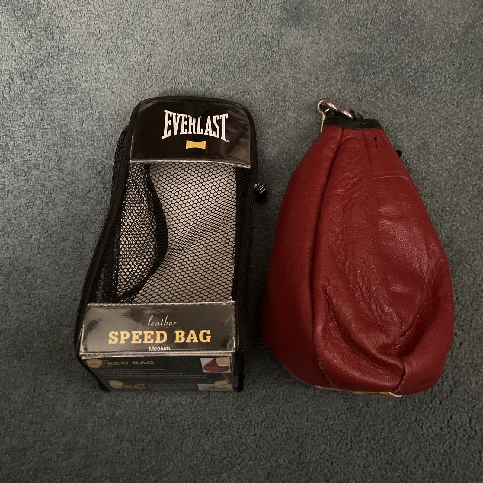 Vintage EVERLAST Speed Punching Bag # 4210 Genuine Leather ~ Gyro ...