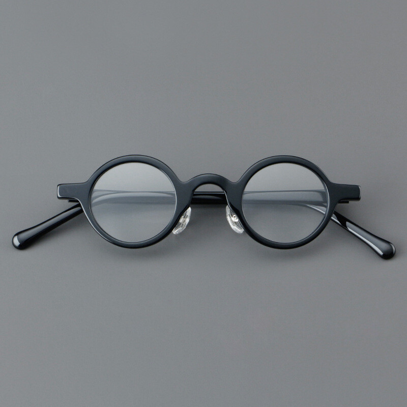 Retro Round Acetate Frame Eyeglasses For Men Women Clear Lens Glasses ...
