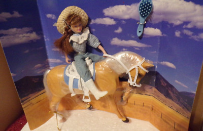 LOOK BREYER LITTLE DEBBIE SPECIAL ED. RIDER SET PALOMINO PONY NEW WITH ...