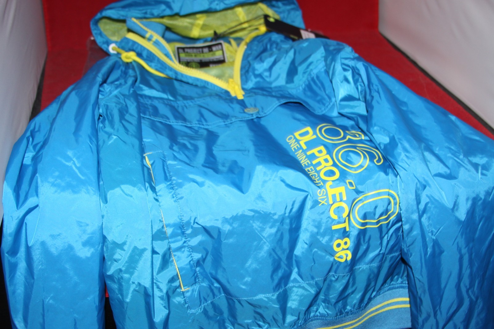 Size L, Mens DL Project 86 Double Collar Zipper Up Waterproof Hoodie ...