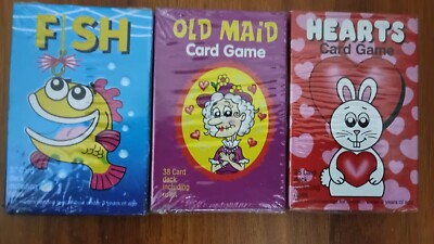 Card Games! Go Fish, Old Maid, Hearts | eBay