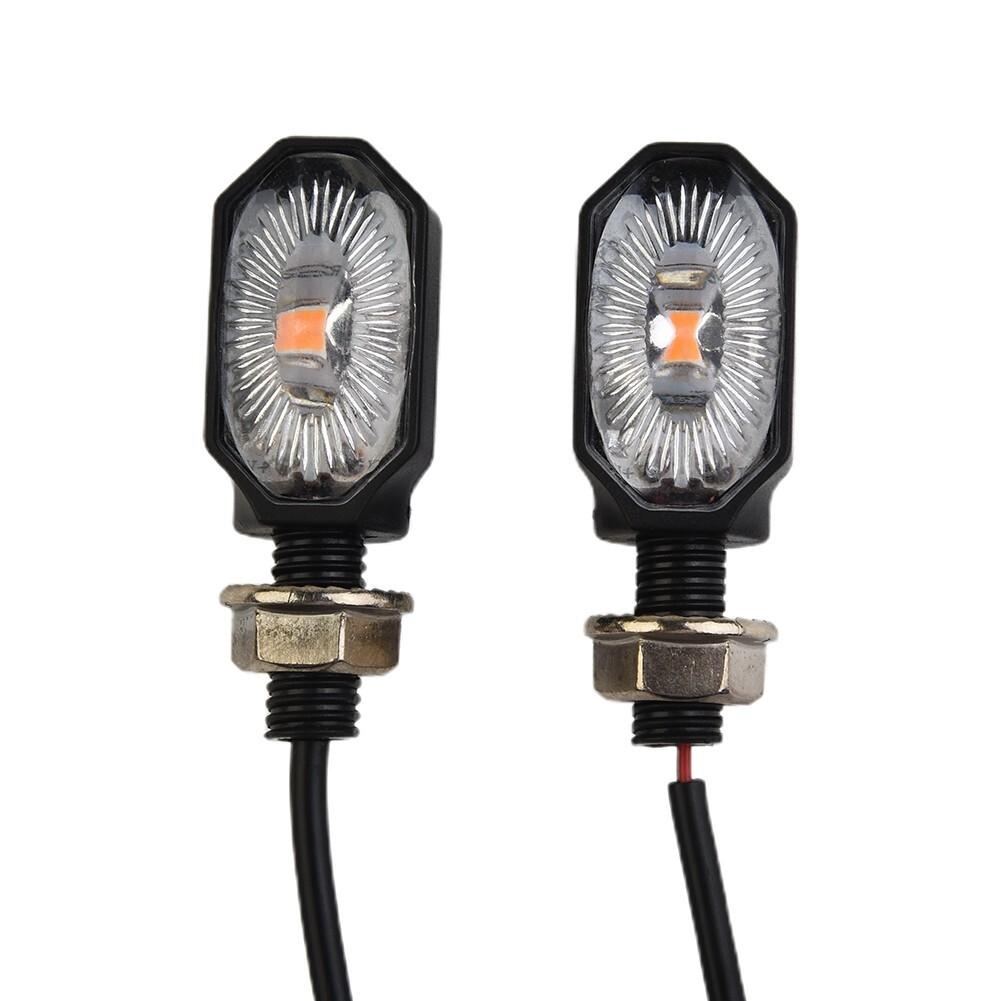 Miniature Amber LED Turn Signal Lights for Motorcycles Compact Blinker ...