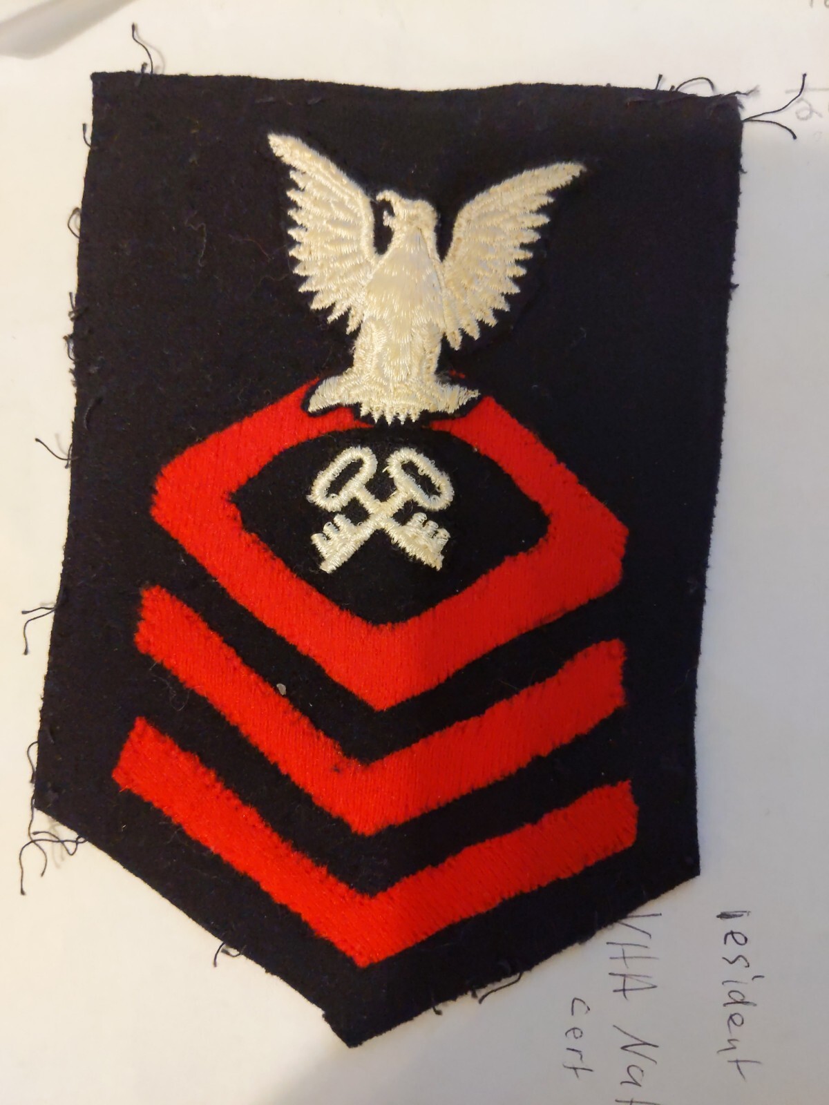 Navy RANK RATE USED Patch Quartermaster 6 X 4 INCH | eBay