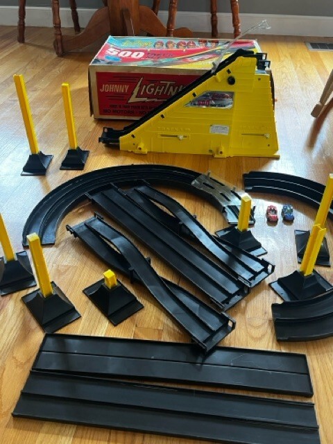 Johnny Lightning 500 Track Set - Original Parts and Box | eBay