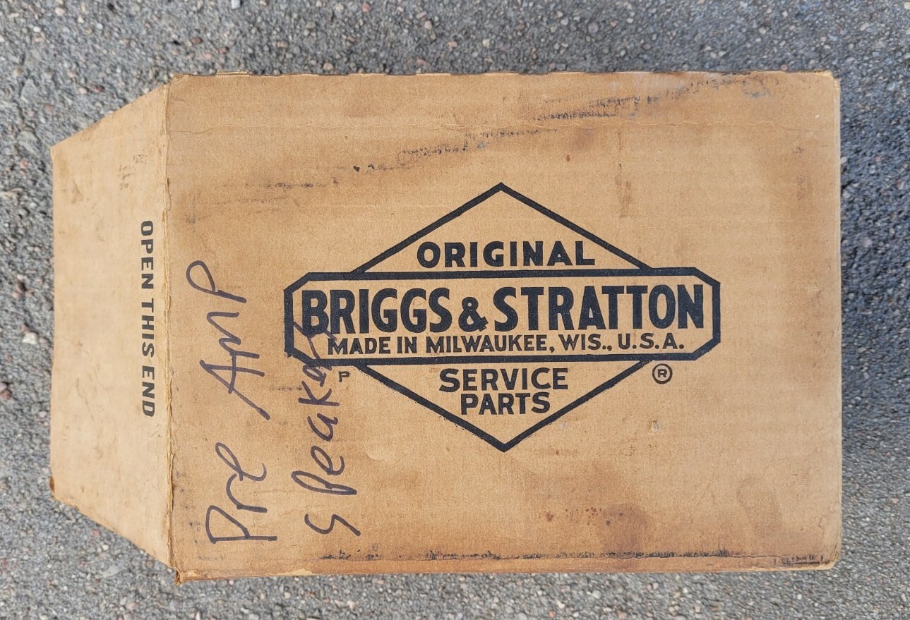 Vintage 1960s Briggs and Stratton Shipping Advertising Cardboard Box | eBay