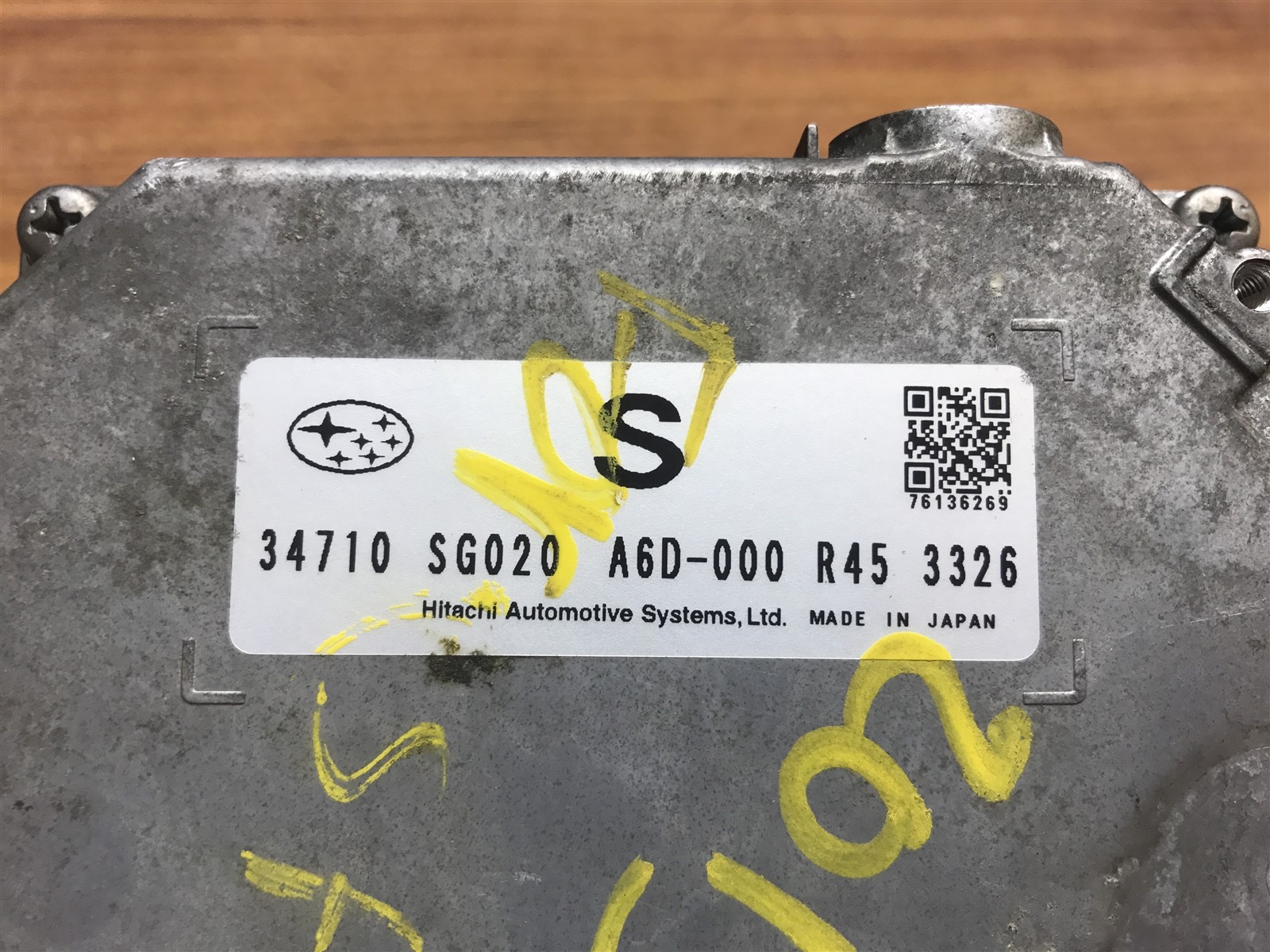 2014-2016 Subaru Forester Engine Control Module OEM 34710SG020 ECU 46 ...