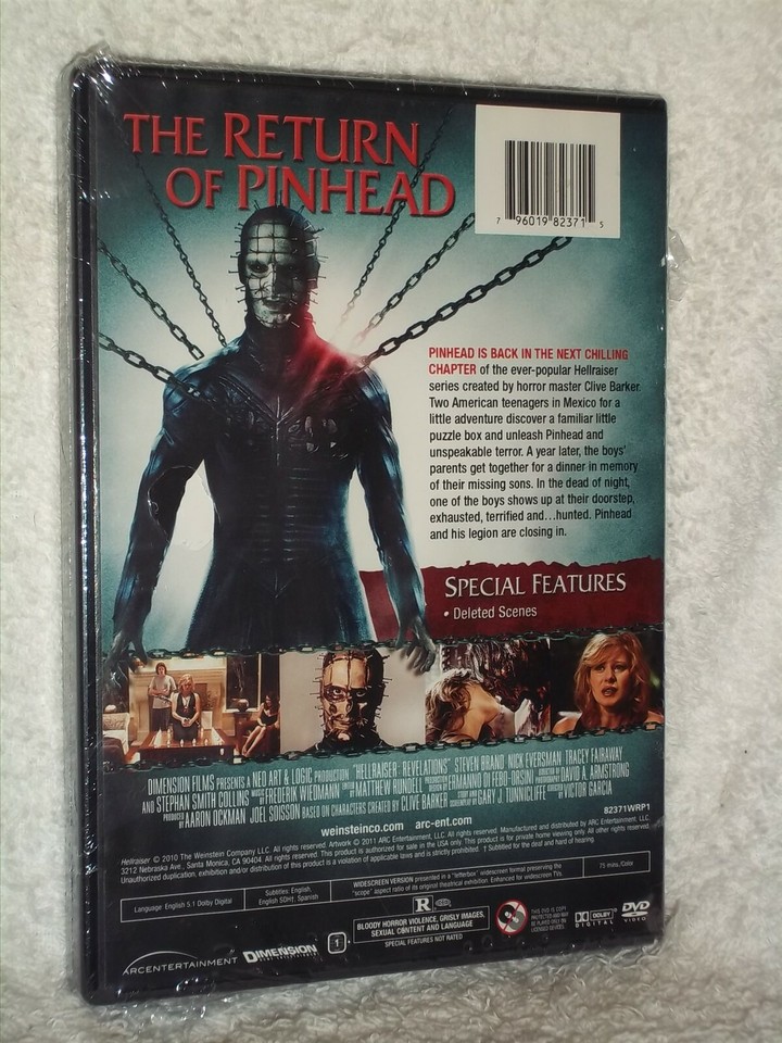 HellRaiser Revelations (DVD, 2011) Steven Brand Clyde McNight horror ...