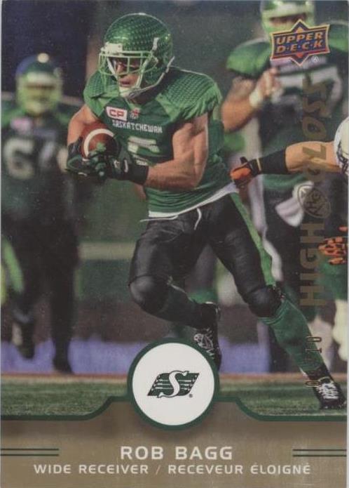 2016 Upper Deck CFL - Rob Bagg #8 High Gloss /10 (RC) for sale online ...
