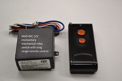 12V DC MOMENTARY 12v out relay switch with long range remote control ...