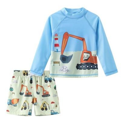 Baby Boys Rash Guard Set for Toddler Boys Swim Set with Swim Trunks ...