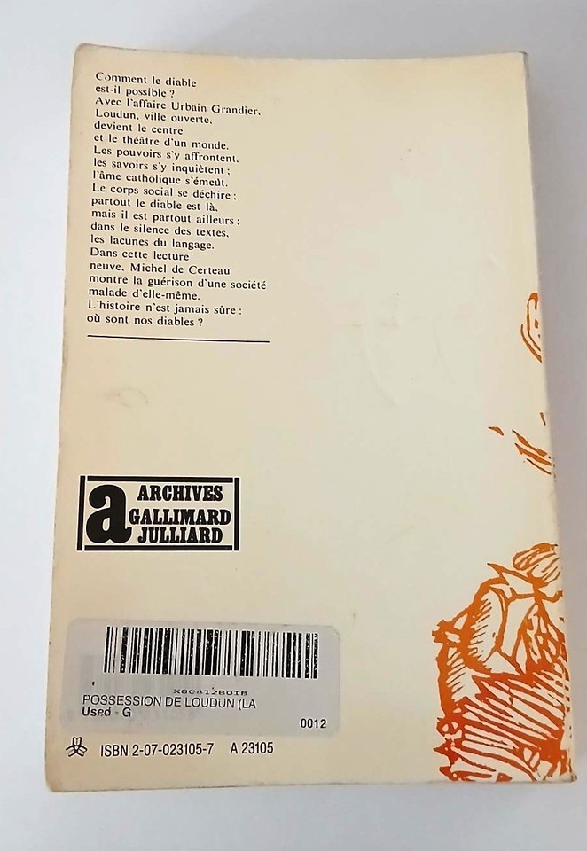 La possession de Loudon presentee par Michel de Certeau - PB 1990 | eBay