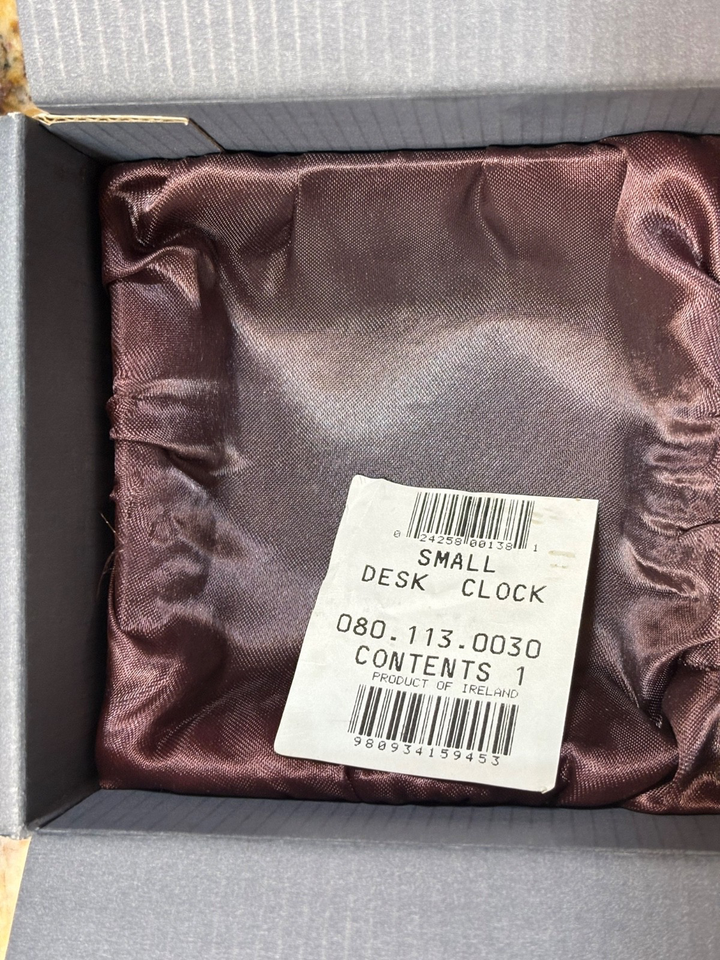 Waterford Crystal 2.75” Octagonal Desk Table Clock in Original Box | eBay