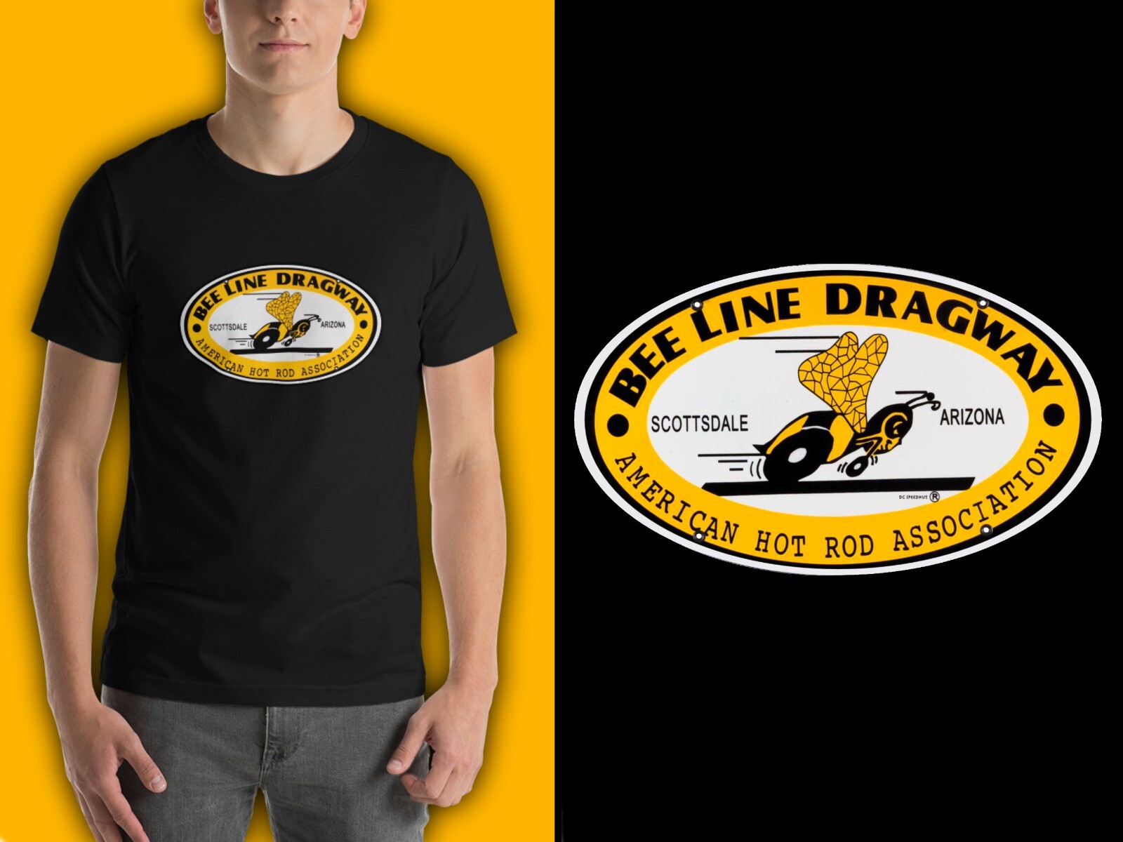 Bee Line Dragway T Shirt Vintage Mesa Arizona Drag Strip Racing Tee | eBay