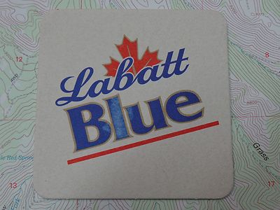 Beer COASTER ~ LABATT Brewing Blue Pale Lager ~ London, Ontario, CANADA ...