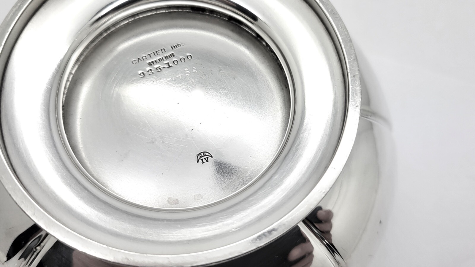 CARTIER ART DECO BY TIMOTHY TUTTLE STERLING SILVER FLUTED CANDY BOWL ...