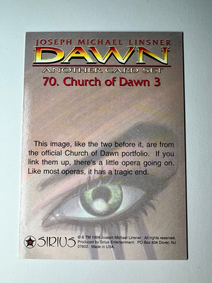 Trade Card: Joseph Michael Linsner Dawn Another Card Set #70 | eBay