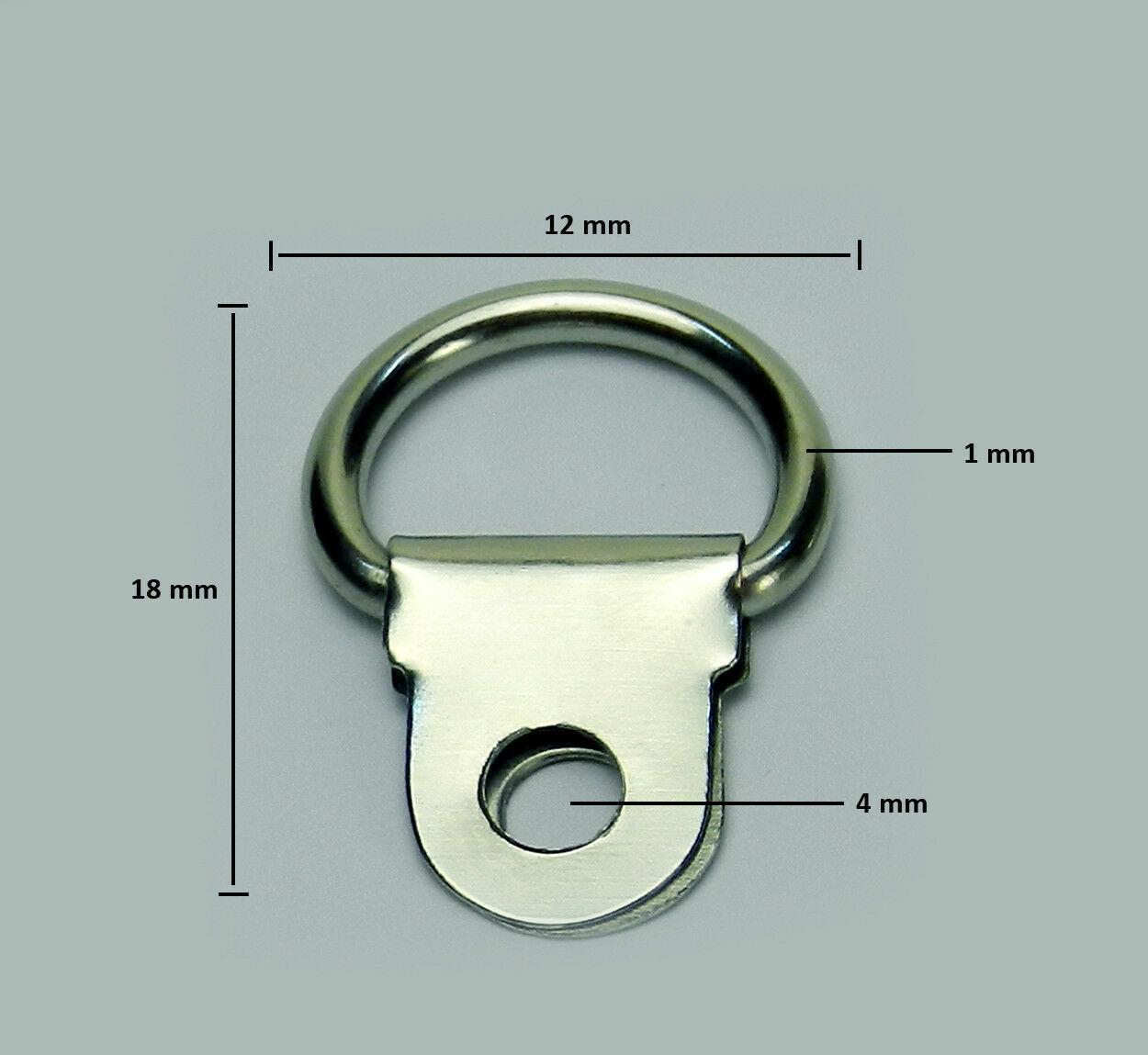 10 pcs Small Chrome Picture Mirror Frame D-Ring Hanger Hanging Hanger ...