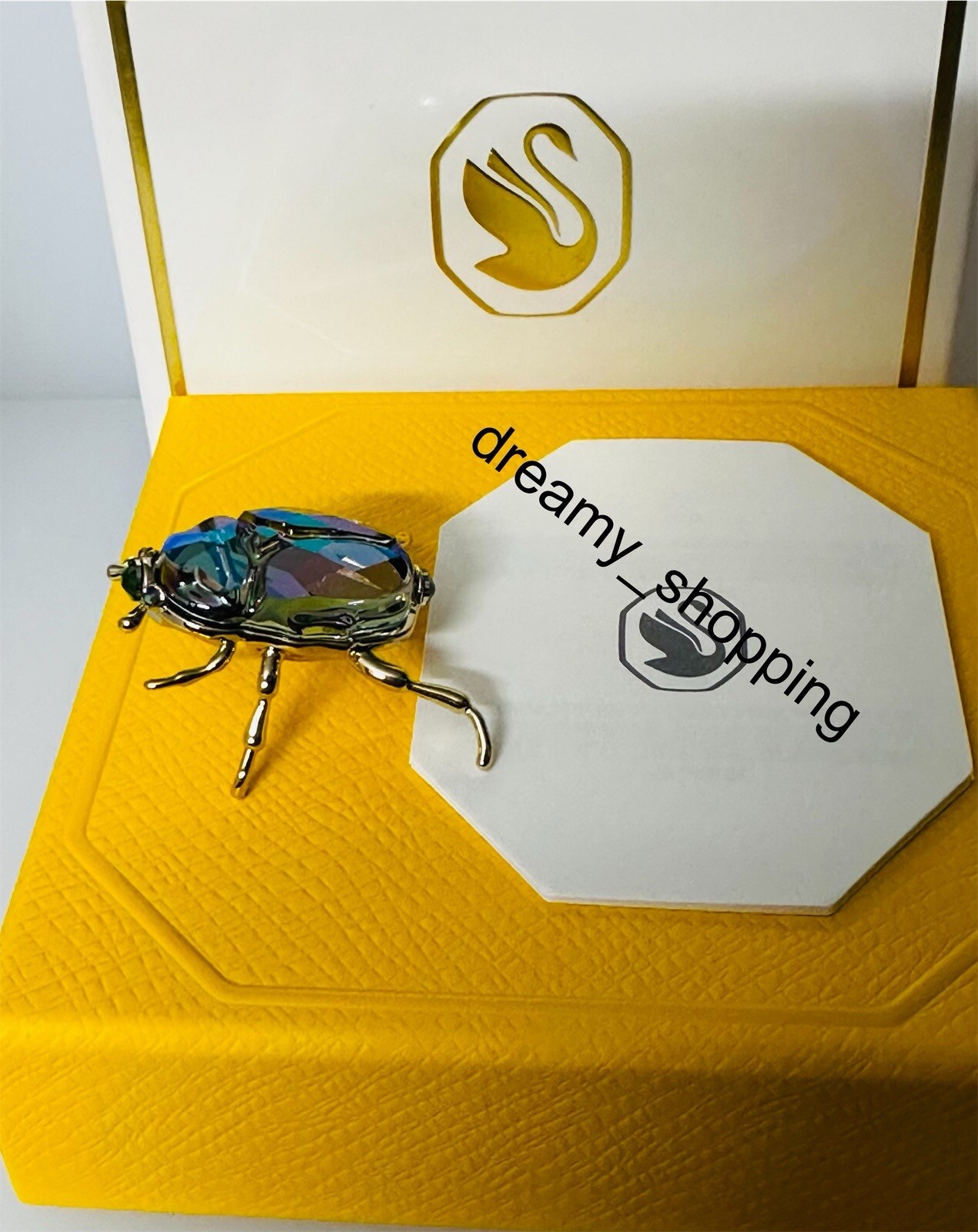 New In Box Authentic Swarovski SCS 2024 Beetle Crystal Metal Figurine ...