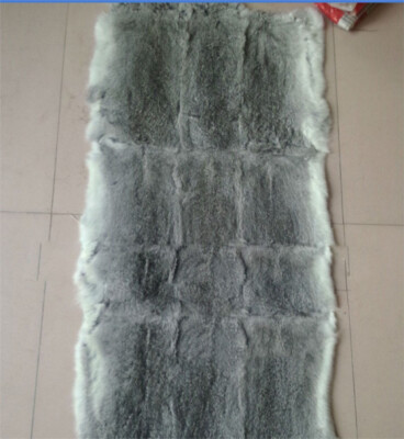 Real Rabbit Fur Blanket & Real Fur Carpet Rug Throw Leather Full Skin ...