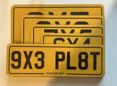 Motorbike Number Plate - Premium Bike Plates - 9x7-8x6-7x5-9x3 Quad ...