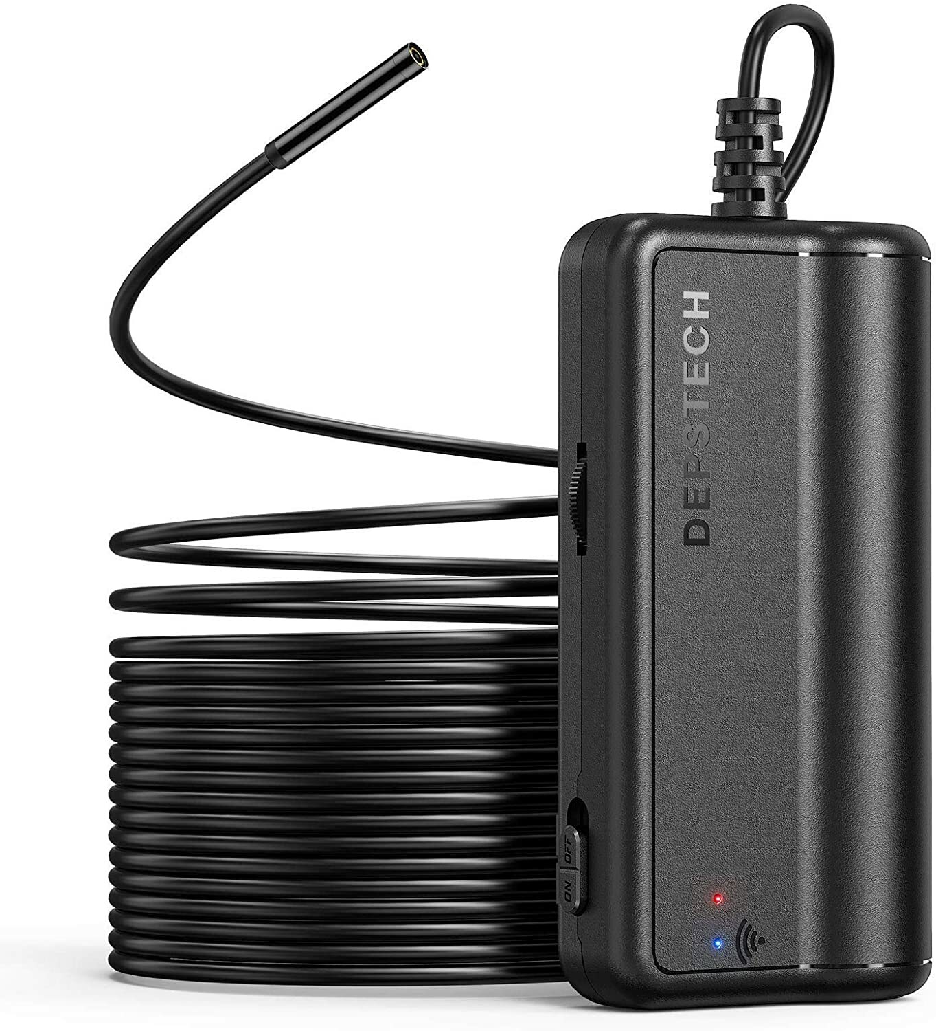 DEPSTECH Wireless Endoscope WiFi Borescope Semi-Rigid Snake Inspection ...