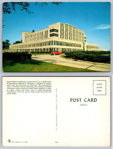 Forest Products Laboratory Madison Wisconsin WI Postcard | eBay