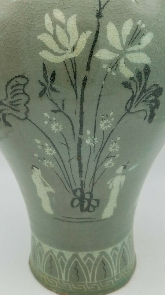 Korean Koryo Dynasty 12th to14th Century Flowers Pattern Vase | eBay