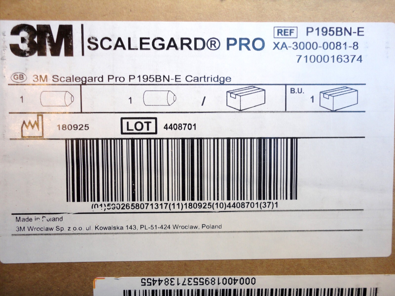 3M Scale Guard Pro P195 P195BN-E SGP195 P195 water filter cartridge ...