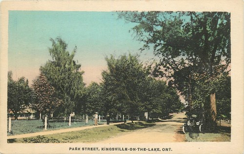 C-1910 Ontario Canada Kingsville on Lake Park Street Pickard Postcard ...