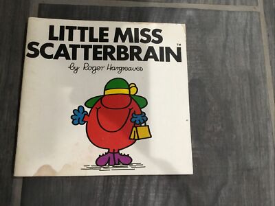 Vintage Roger Hargreaves Little Miss Scatterbrain Paperback Book | eBay