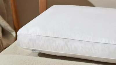 2x Luxurious Box-Pillow Cotton Box Pillow Anti-Allergy, Breathable ...