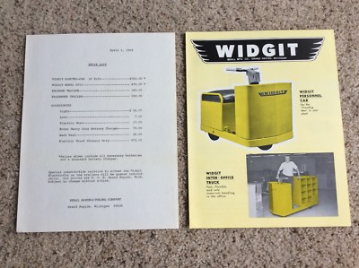 1969 Widgit personal car for handling mterials in the office, sales ...