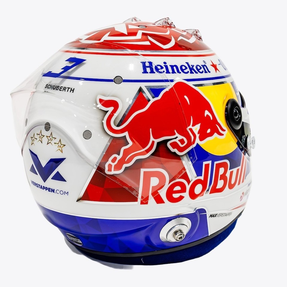 F1 MAX VERSTAPPEN SIGNED 2026 GP 1/2 HELMET RED BULL FORD PHOTO PROOF ...