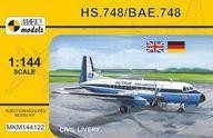 Plastic Model 1/144 Hs.748/Bae.748 Civilian Aircraft Mkm144122 | eBay