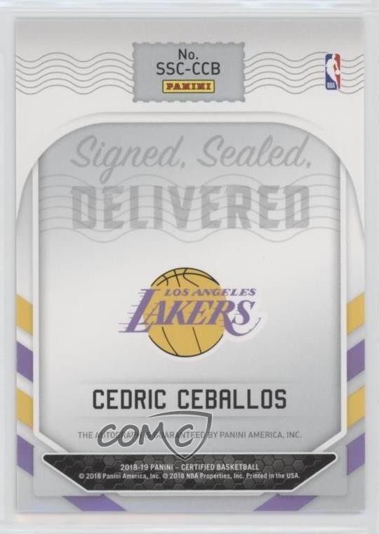2018-19 Certified Signed Sealed Delivered Mirror Gold /10 Cedric ...