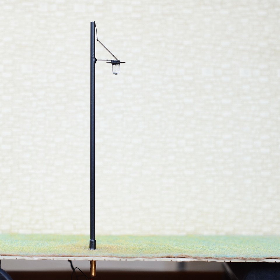 10 x O scale 1:48 model train railroad street light LED lamppost path ...