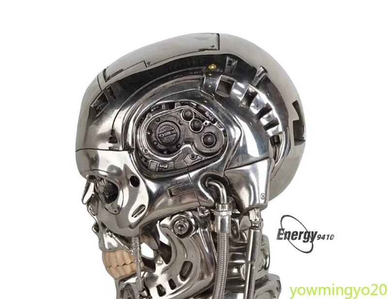 Terminator Arnold T2 T800 1:1 Endoskeleton Skull Bust Statue Resin LED ...