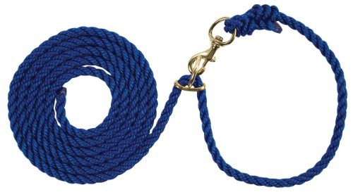 Blue 10 Foot Adjustable Neck Leash with Braided Snap End Heavy Duty ...