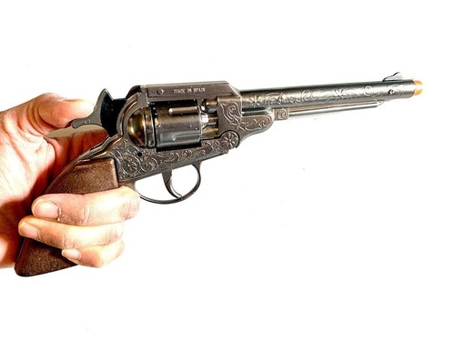 NEW Gonher Civil War Classic Colt Navy Style SILVER Diecast Cap Gun ...