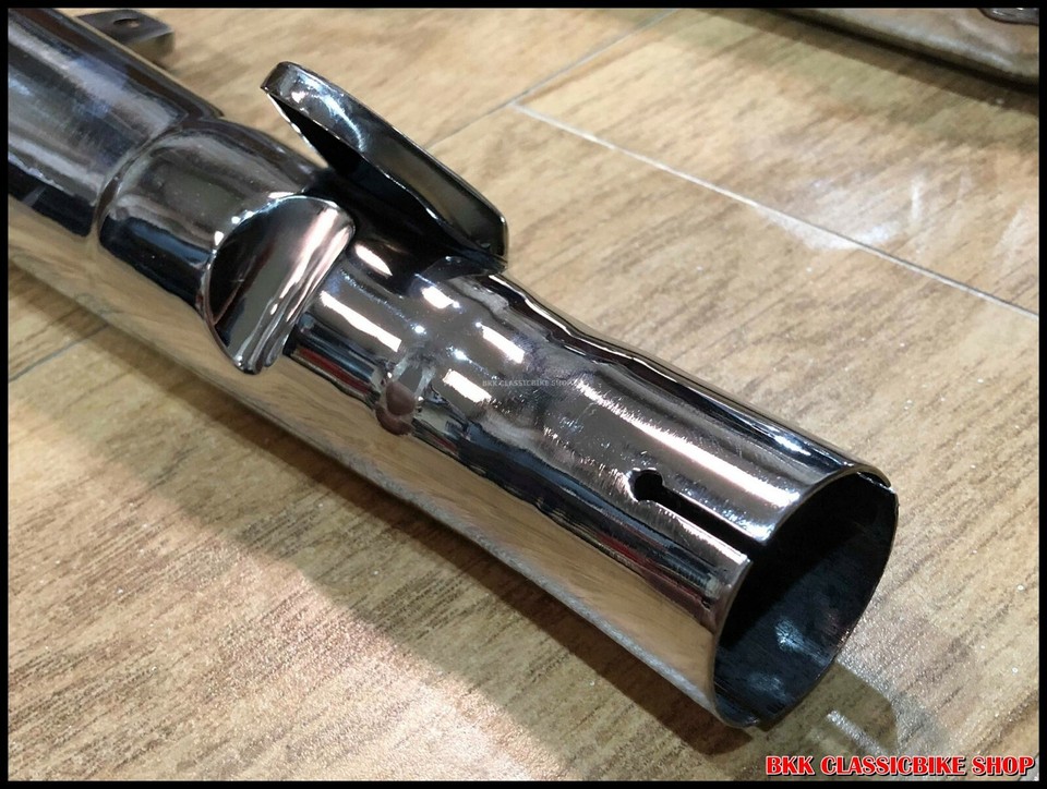 HONDA CYB72 CYB77 CB77 CB72 EXHAUST MUFFLER Megaphones stainless steel ...