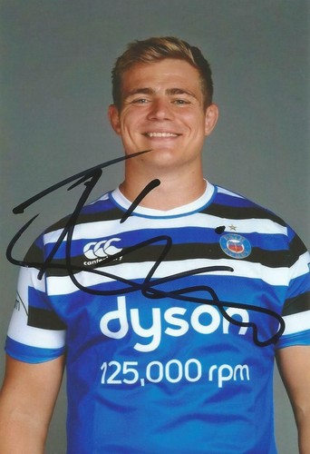 BATH & ENGLAND RUGBY UNION: TOM ELLIS SIGNED 6x4 PORTRAIT PHOTO+COA | eBay