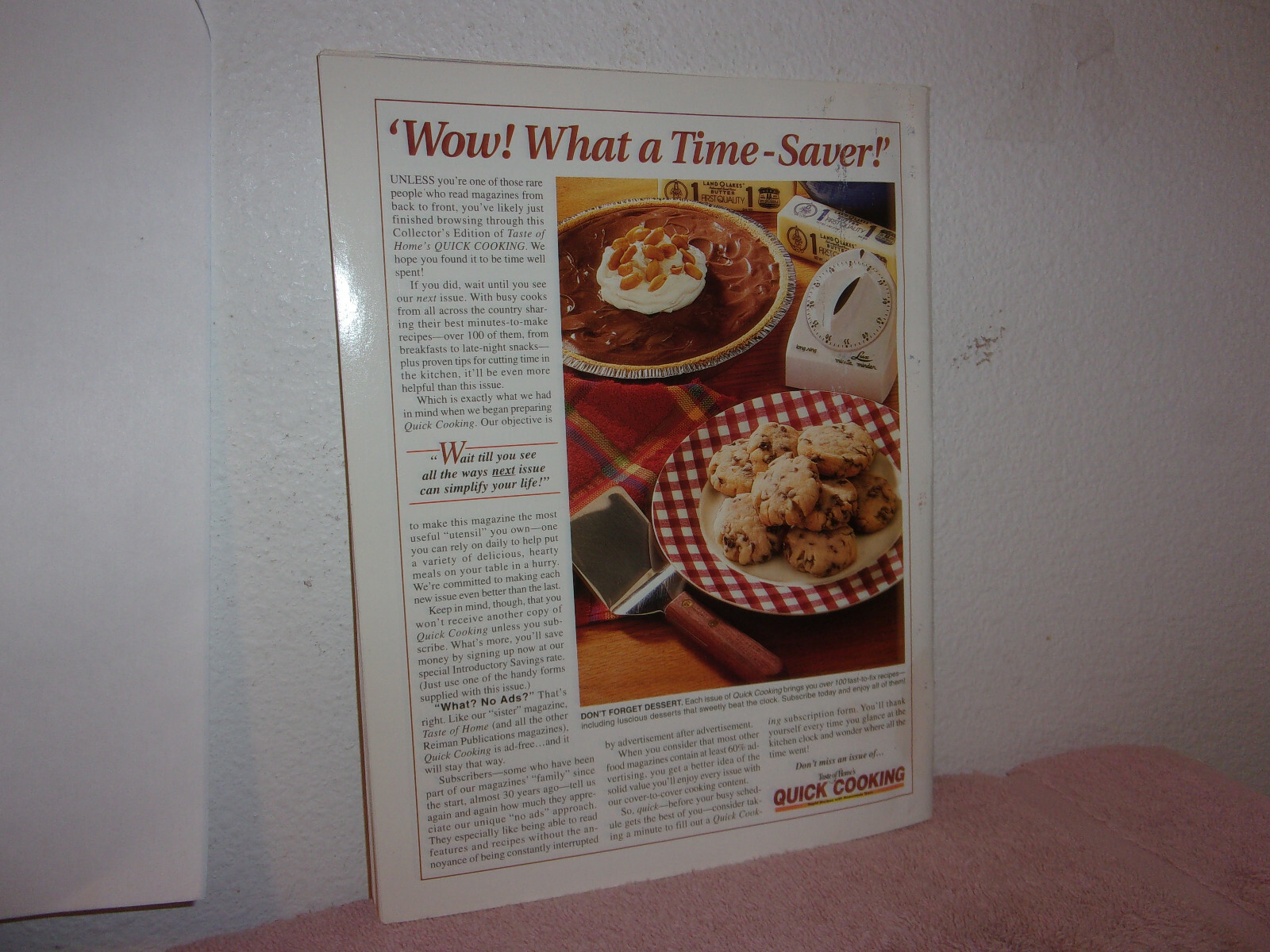 TASTE OF HOME QUICK COOKING MAGAZINE." RAPID RECIPES" COLLECTOR'S ISSUE ...
