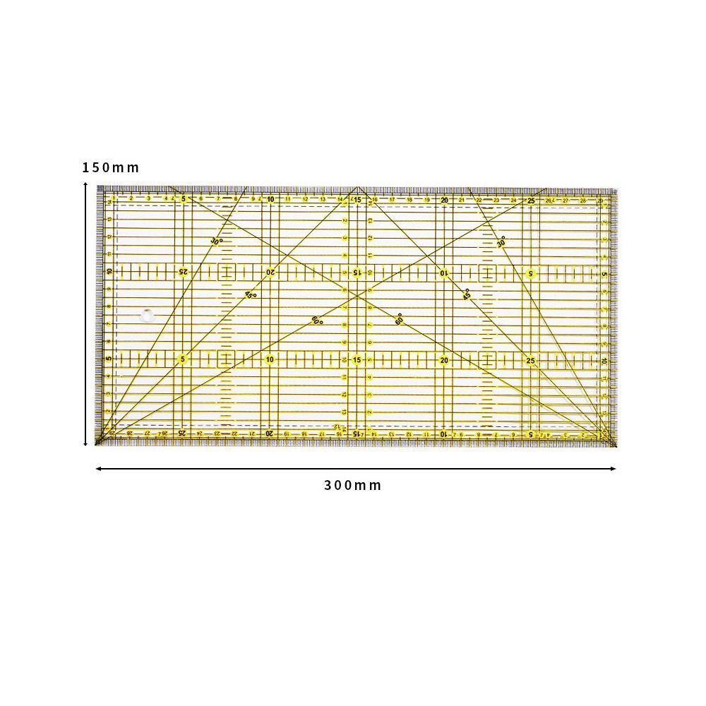 Soft Grid Lines Ruler 30x15cm Measure Tailor Ruler Sewing Accessories ...