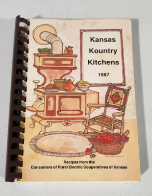 Vtg kansas Kountry Kitchen cookbook 1987 Country Recipes Book | eBay