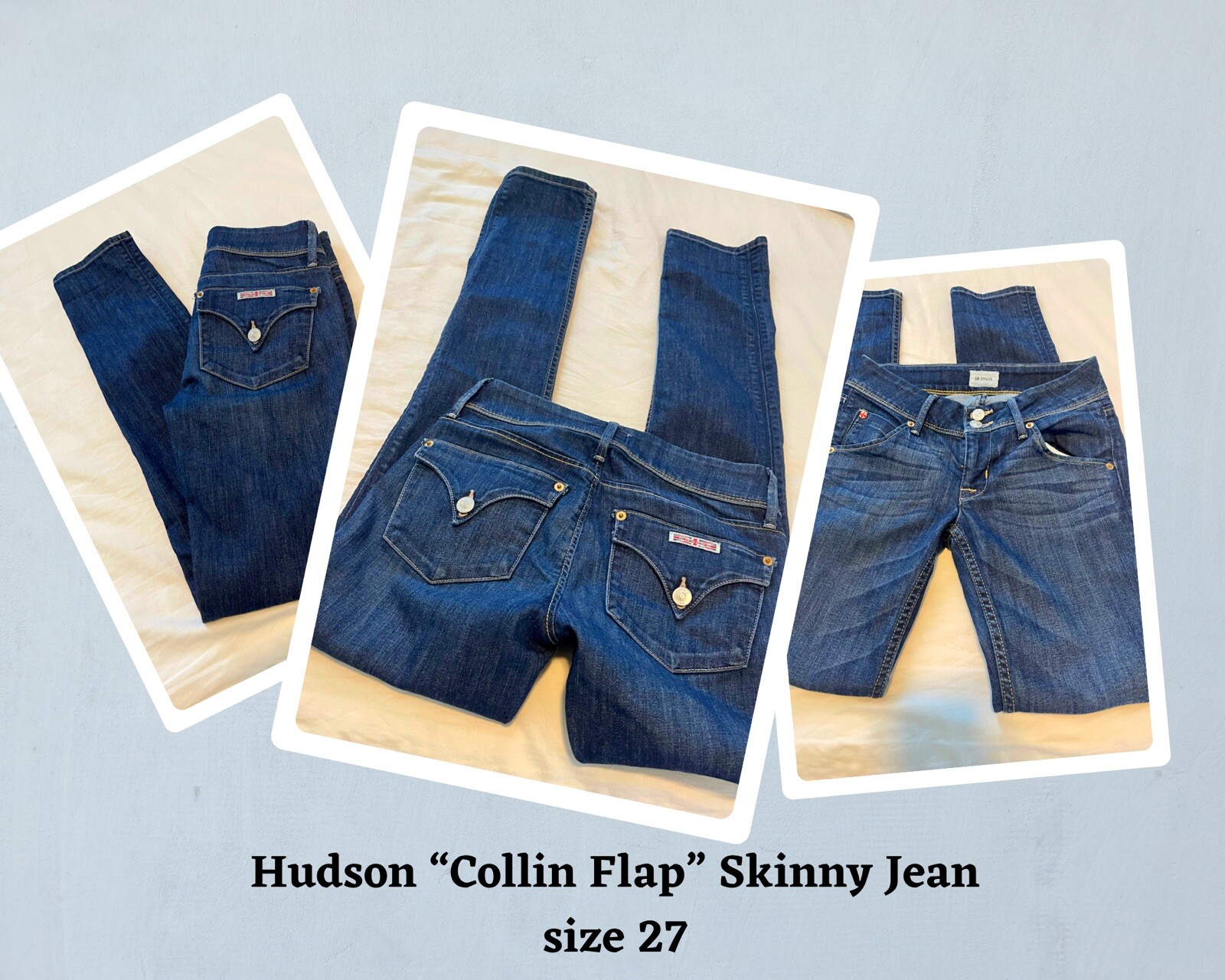 hudson collin flap skinny jeans | eBay