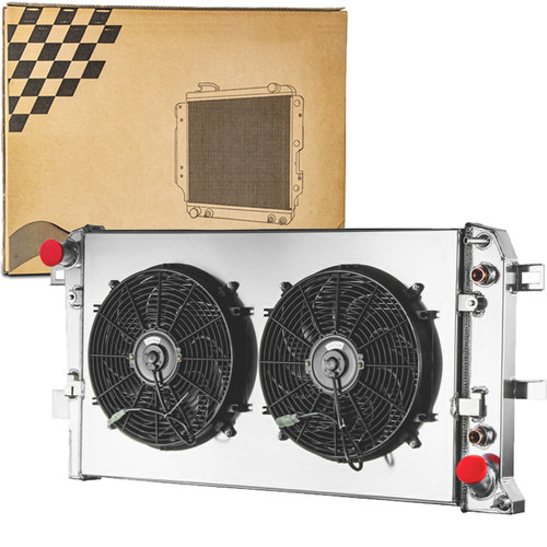 2Row Radiator+Shroud Fan For 01-05 Chevrolet Silverado 2500 3500 HD ...