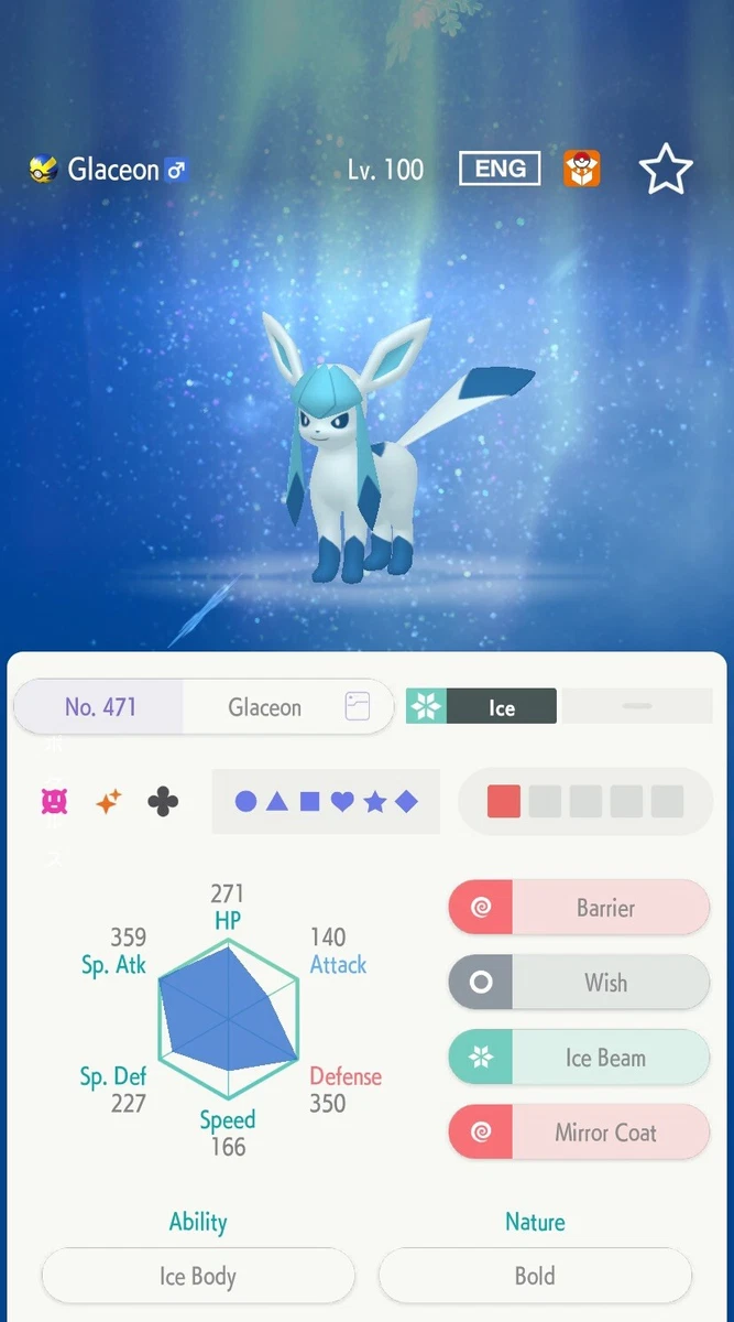 Shiny Glaceon