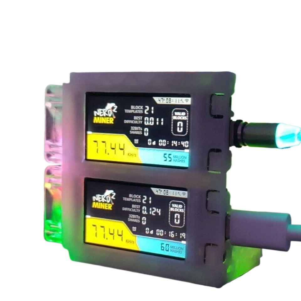 RGB Cooled Nerd Minerv2 - DUAL Solo Bitcoin Miner -Latest 1.7.0 ...
