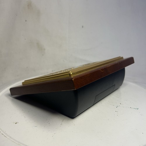 Seiko World Time Desk Clock 12/24 hr Calendar Dual Alarm QHL020B Works ...