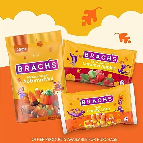Brach's Mellowcreme Autumn Mix Candy Corn Nostalgic Candy Bag Bulk 2.5 ...